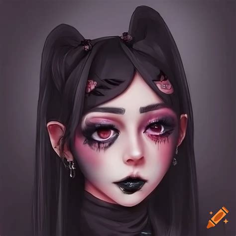 Cute Goth Girl On Craiyon