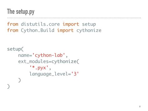 Cython Making Python As Fast As C Speaker Deck