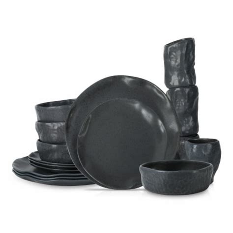 Stone By Mercer Project Atik Stoneware 16 Piece Dinnerware Set