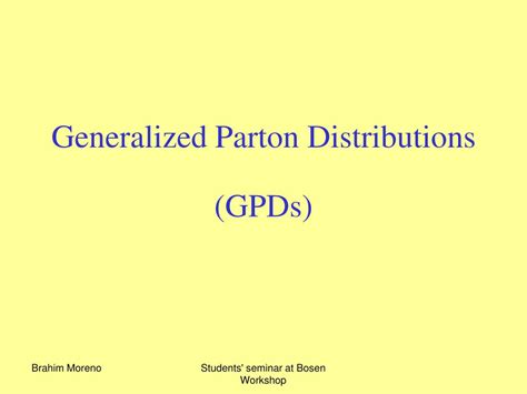Ppt Δvcs And Generalized Parton Distributions Powerpoint Presentation