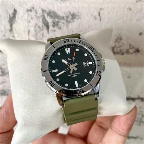 นาฬิกาผู้ชาย Casio รุ่น Mtp Vd01 3ev รับประกัน 1 ปี เต็ม Shopee Thailand