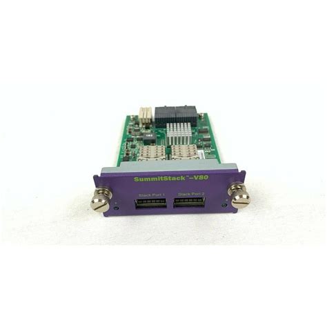 Extreme Summitstack V80 2 Port Switch Stacking Module For Extreme Networks X460 Series Switches