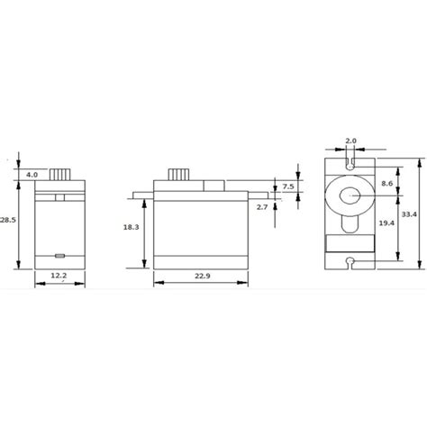 Mg90 Micro Servo 270° Metal Analog Feedback