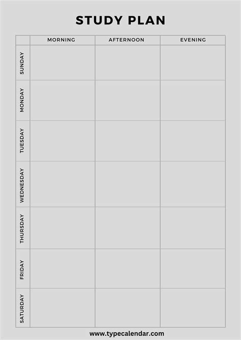47 Free Printable Study Plan Templates Word Excel Pdf