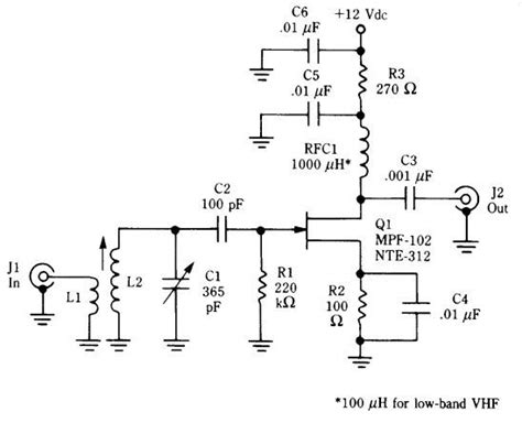 Rf Amplifier And Preselector Circuits Basic Electronic Circuits Amplifier Circuit