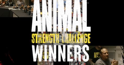 Animal Strength Challenge Winners Announced Watch These Must See Lifts