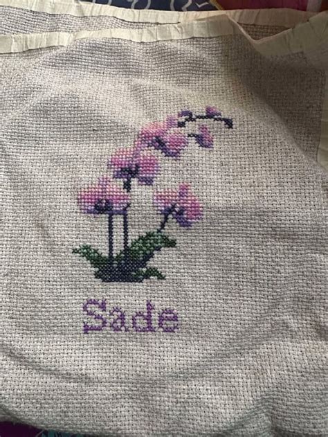 Free Purple Orchid Cross Stitch Pattern Craft With Cartwright