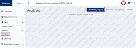 Pre Define Analyses Rmw Knowledge Base