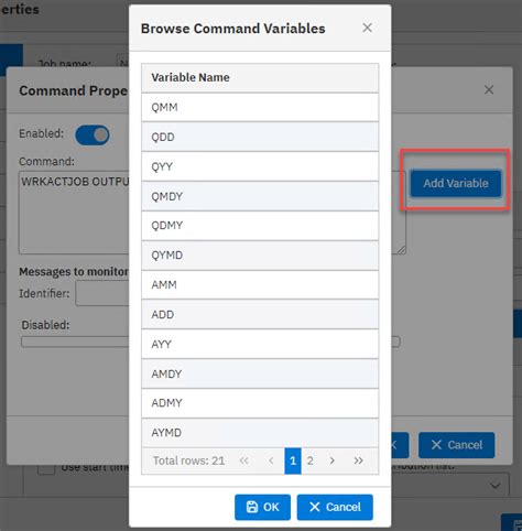 Definingusing Command Variables With Ajs