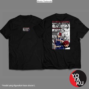 Jual Kaos Anime My Hero Academia Lengan Panjang Pendek Shoto Todoroki Kab Pati Yotakushop