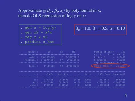 ppt estimation of constant cv regression models powerpoint