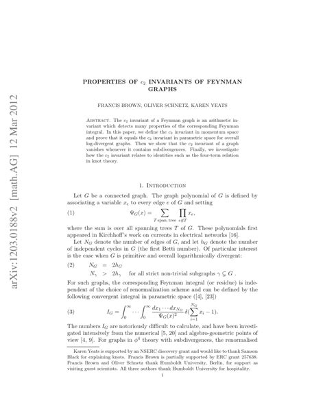pdf properties of c 2 invariants of feynman graphs