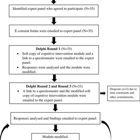 The Flow Of The Delphi Study The Process Of The Delphi Study Presented Download Scientific