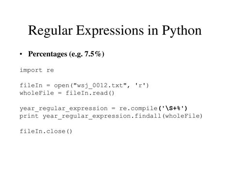 Ppt Introduction To Python And Regular Expressions In Python