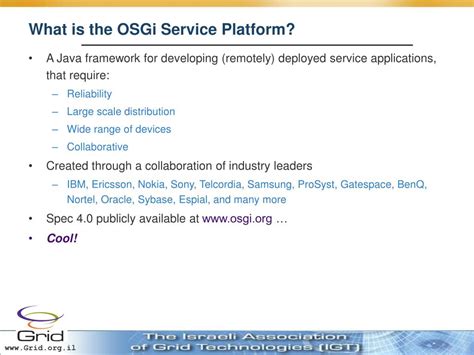 PPT OSGi PowerPoint Presentation Free Download ID