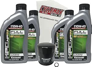 Amazon.com: Cyclemax Full Synthetic Oil Change Kit compatible with 2000-2023 Kawasaki Ninja ZX ...