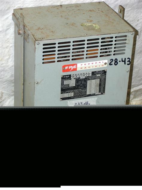 Federal Pacific Electric 25 Kva Dry Type Transformer