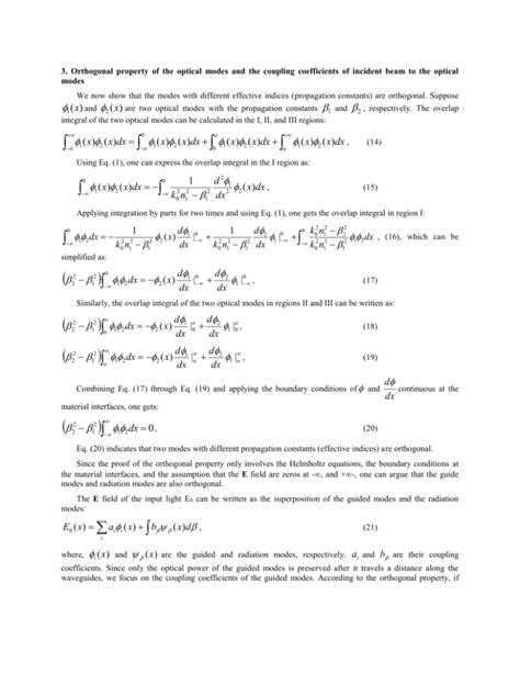 matrix waveguide propagation