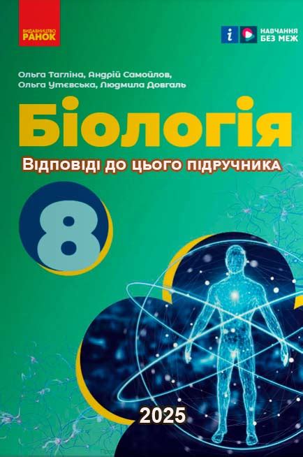 ГДЗ Біологія 8 клас Тагліна 2025