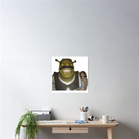 Funny Shrek Meme Art Print For Sale By Proteeshopping Redbubble