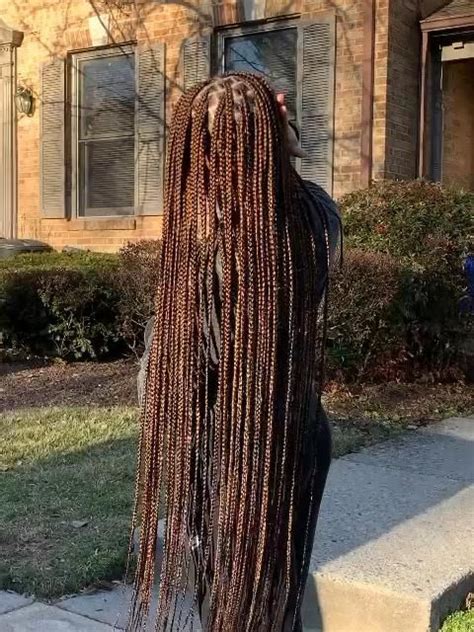 Knotless Braids ~ Hairbyjoyy Video Braids Light Brown Hair
