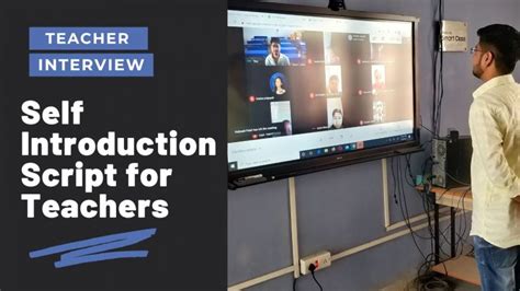 self introduction lines script for teachers interview assembly staff 2022