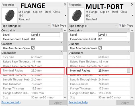 Incorrect Pipe Flange Radius Through Api Autodesk Community