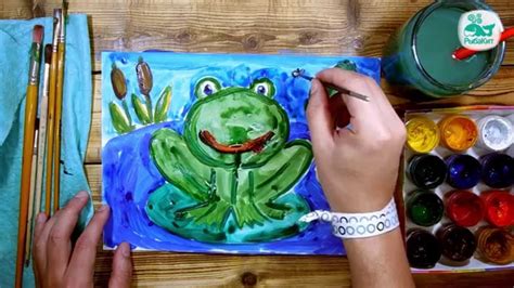 Как нарисовать Лягушку Урок рисования для детей от 4 лет РыбаКит Youtube