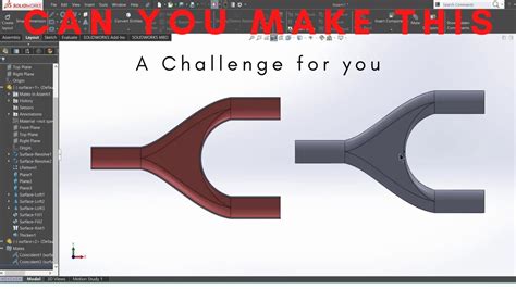 Surface Exercise In Solidworks Youtube Surface Exercise In Solidworks Youtube