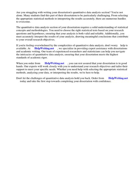 Dissertation Quantitative Data Analysis Example Pdf Data Analysis