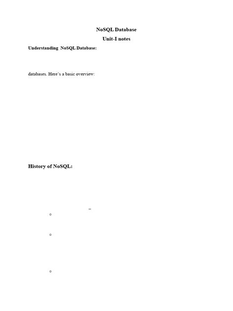 Unit I Remaining Hm Pdf No Sql Databases