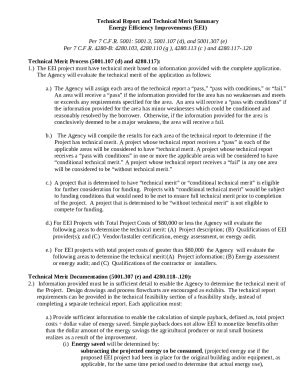 7 CFR Appendix C To Subpart D Of Part 5001 Technical Reports For