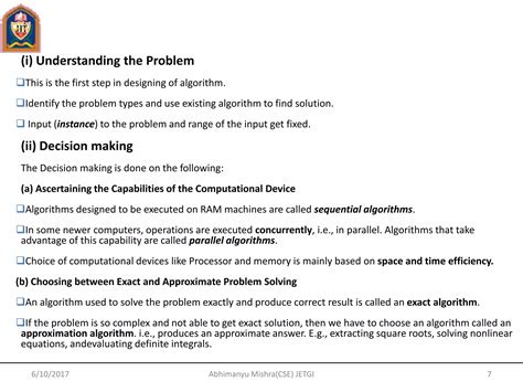 Daa Unit 1 PPTX Programming Languages Computing