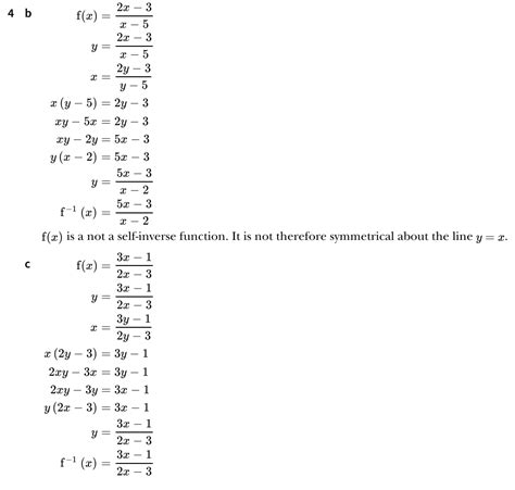9709 p1 functions exercise 4 worked solutions maths with david