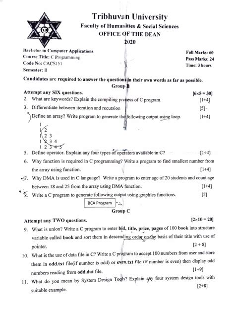 Second Sem 2020 All Pdf Computer Program Programming