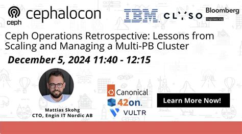 Ceph On Linkedin Cephalocon Ceph Cern Opensource