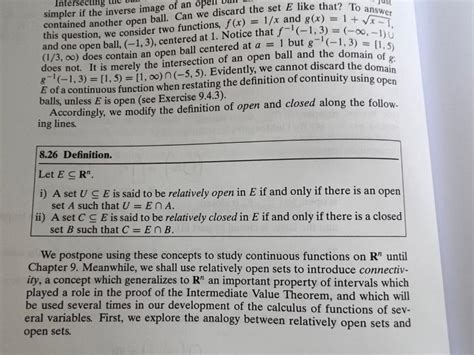 Solved Prove that in 𝑹 is a relatively open set of Chegg com