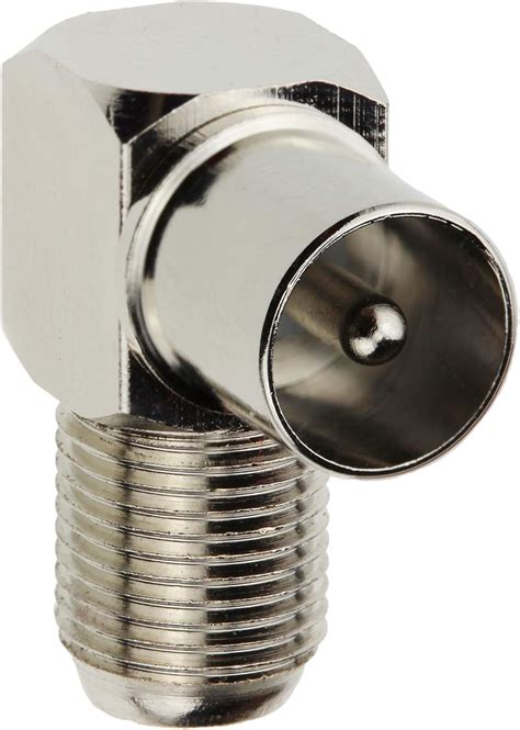 1m Gold Right Angled Digital Coaxial Plug To Straight Male Tv Extension