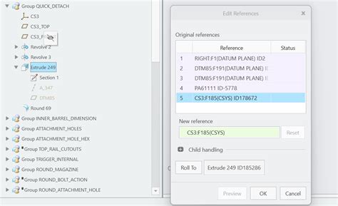 solved extrude feature won t update when moving the refer ptc community