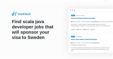 Scala Java Developer Jobs In Sweden Vanhack