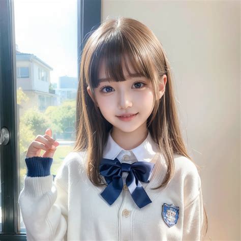 制服の美少女 pAInter AI画像AI動画の投稿生成サイト pAInterペインター