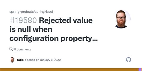 Rejected Value Is Null When Configuration Property Fails Validation Issue Spring