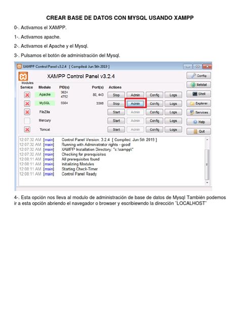 Clase Practica N2 Crear Base De Datos Con Mysql De Xampp Pdf
