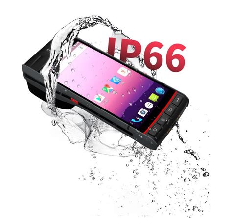 Android PDA Handheld POS Terminal With Built In Label Printer Thermal Printer POS Terminal