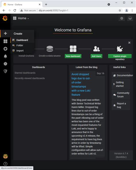 debian 11 bullseye prometheus visualize on grafana server world