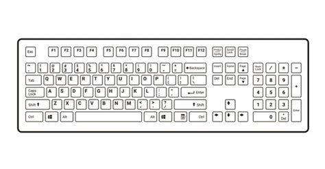 Computer Keyboard Outline Over 23 985 Royalty Free Licensable Stock
