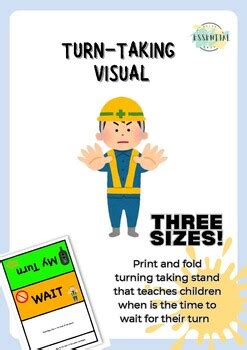 Freebie Turn Taking Visual Learning To Wait For My Turn Tpt