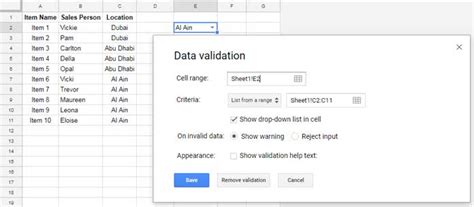 Drop Down To Filter Data From Rows And Columns In Google Sheets