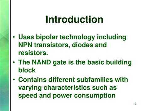 PPT TTL Logic Family PowerPoint Presentation Free Download ID