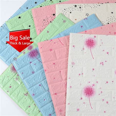 Big Size Wallpapers Foam Wall Stickers Adhesive Wall Paper 3d Retro Self Adhesive Wall Paper